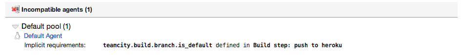 Cant Build Because Teamcitybuildbranchisdefault Implicit Requirements Teamcity Support